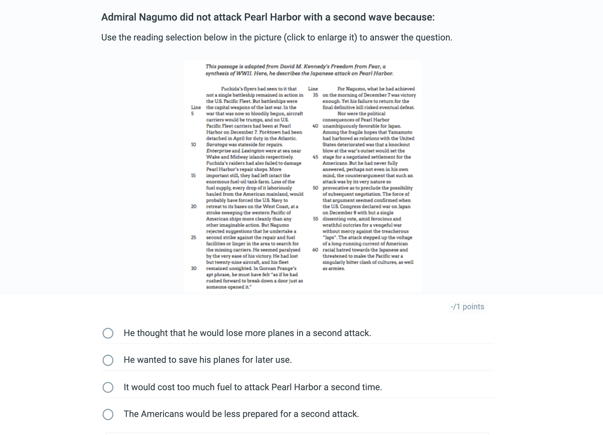 Supporting Evidence in Questions for Reading Assessments - Classtime