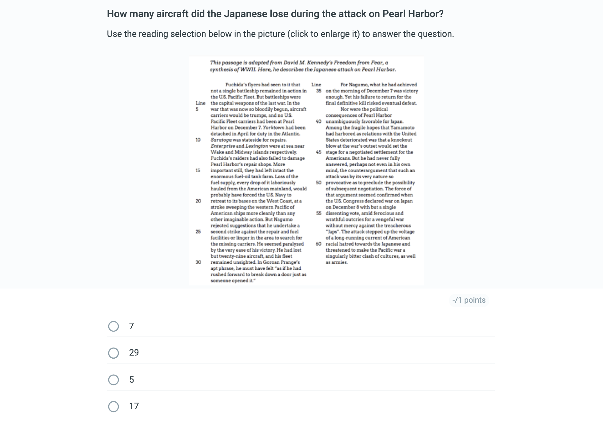 Supporting Evidence in Questions for Reading Assessments - Classtime